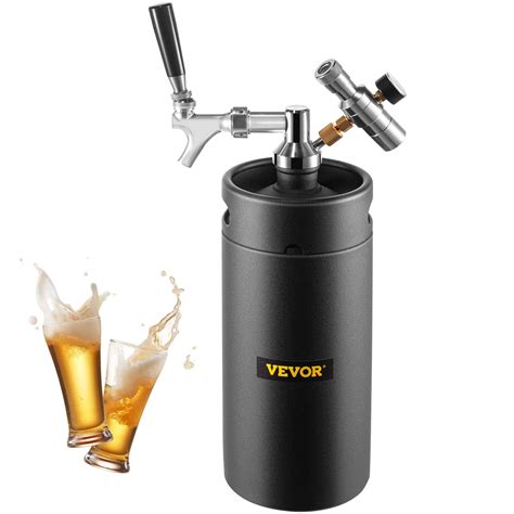 Buy VEVOR Beer Growler Tap System 135 Oz Mini Keg 4L Pressurized Beer