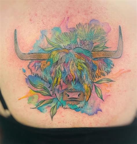 Unique Highland Cow Tattoos You Must Love Xuzinuo