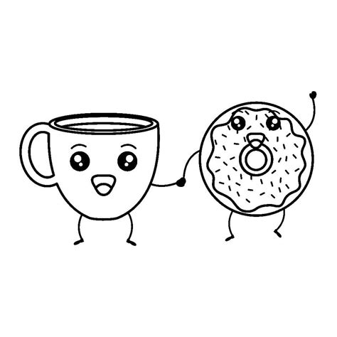 Desenhos De Rosquinha Para Colorir Imprima Gratuitamente A4