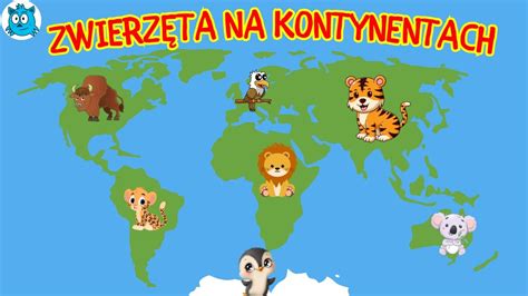 ZWIERZĘTA NA KONTYNENTACH Film edukacyjny dla dzieci po polsku YouTube