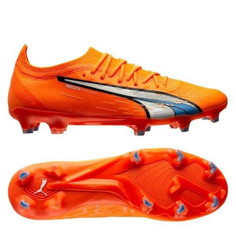 PUMA Ultra Ultimate FG AG Supercharge Orange Vit Blå Dam