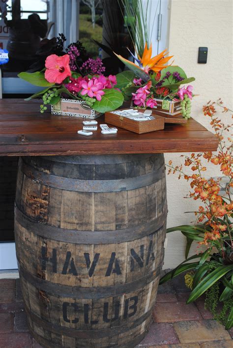 Havana Nights Party Deserved Rum Barrels And Tropical Flower