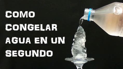 EXPERIMENTO DE CONGELACIÓN DE AGUA ISTSB YouTube