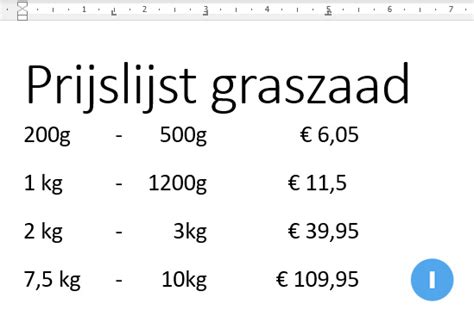 Tabulaties Oef5 Word Informaticalessen