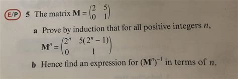 proof by induction matrices r maths