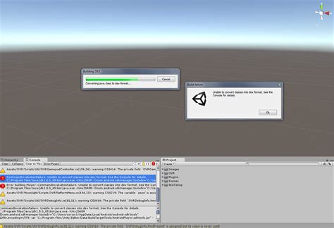 unable to convert classes into dex format see the console for details questions and answers