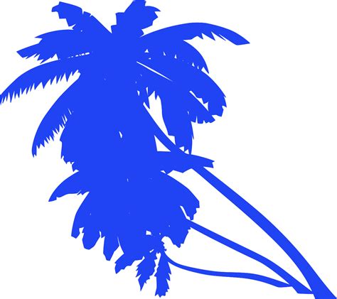 SVG tropical penché palmiers groupe Image et icône SVG gratuite