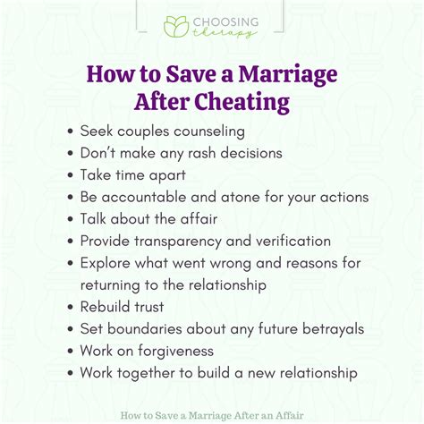 How To Save A Marriage After An Affair