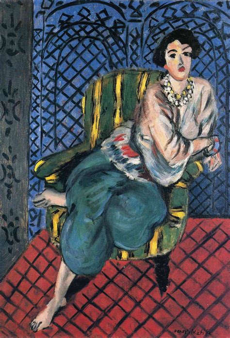 Henri Matisse Odalisca Seduta Seated Odalisque Or Woman Sitting In A