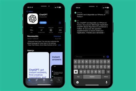 ChatGPT Sur IPhone Lapplication Officielle Est Disponible En France
