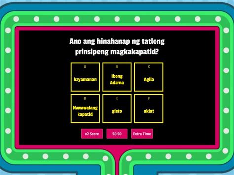 Ibong Adarna Kabanata Concurso De Preguntas