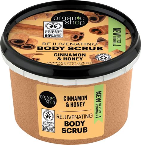 Organic Shop Rejuvenating Body Scrub Cinnamon Honey 250 Ml Ecco