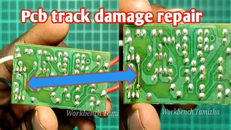How To Repair Pcb Damage At Home Workbench Tamizha YouTube