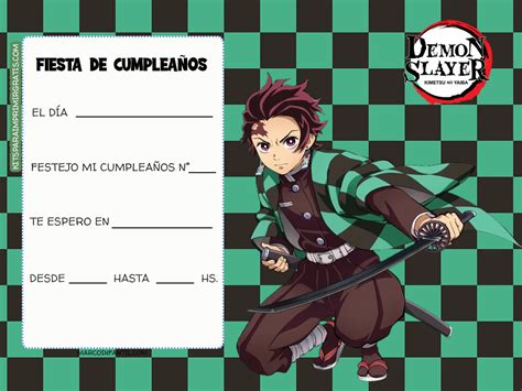 Demon Slayer Tarjetas De Invitacion Frozen Tarjetas Para Imprimir