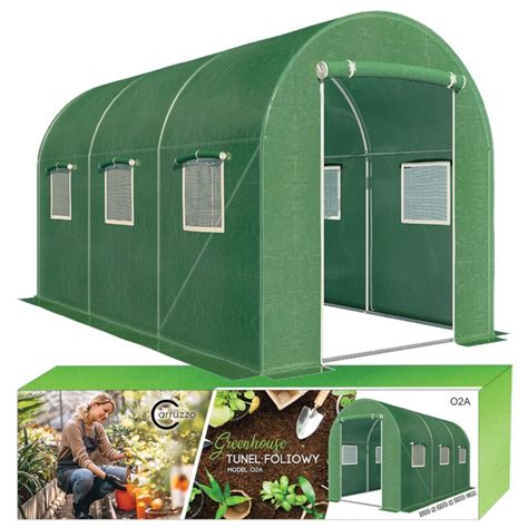 TUNEL FOLIOWY Ogrodowy Szklarnia Folia 2x3 6m2 136308096 ERLI Pl