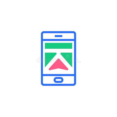 Mobile Gps Navigation Flat Illustration Stock Illustrations 15 560