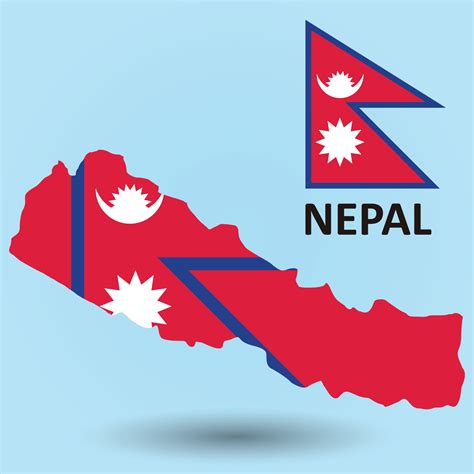 Nepal Map And Flag Background Vector Art At Vecteezy