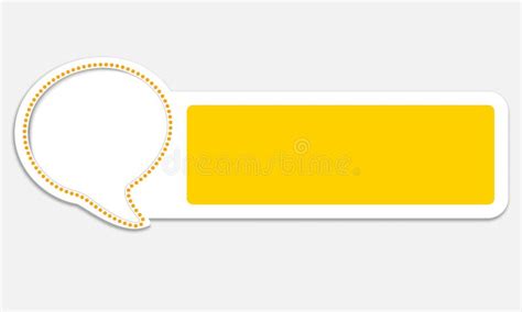 Cuadro De Texto Con La Burbuja Ilustración del Vector Ilustración de