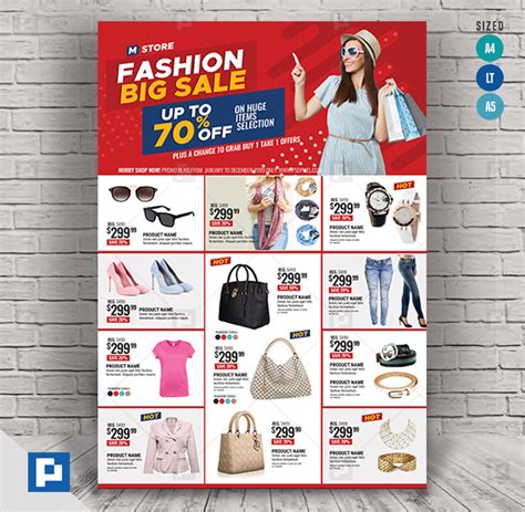 Fashion Store Sales Flyer PSDPixel