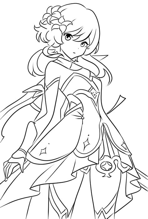 Genshin Impact 05 From Genshin Impact Coloring Page
