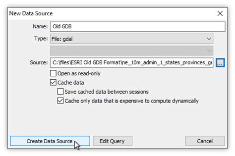 GDB ESRI File Geodatabase Old Format