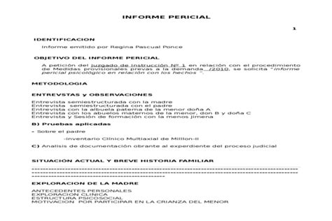 Total 78 Imagen Modelo De Informe De Perito Judicial Abzlocal Mx