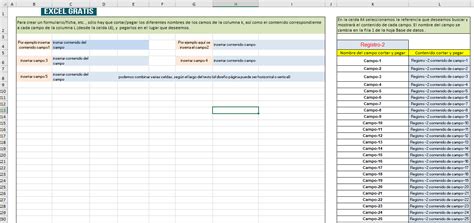 Plantilla Para Crear Formularios Fichas Etc Y Visualizar Registros