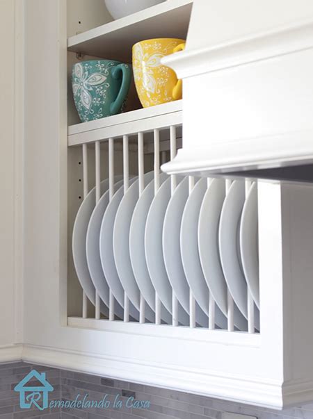 How To Make A Built In Plate Rack