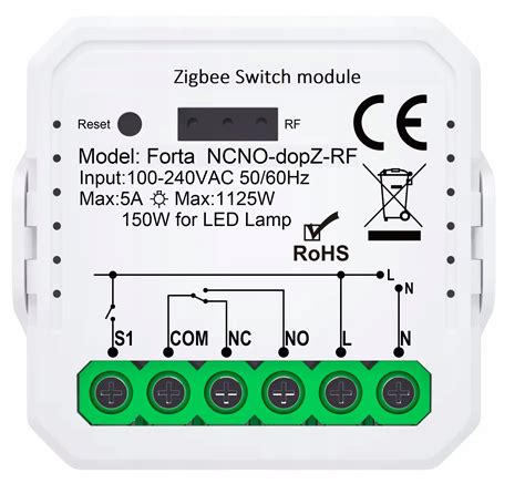 Beznapięciowy NC NO sterownik brama piec Zigbee TUYA EweLink Z2M RF