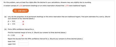 Solved For This Problem Carry At Least Four Digits After Chegg