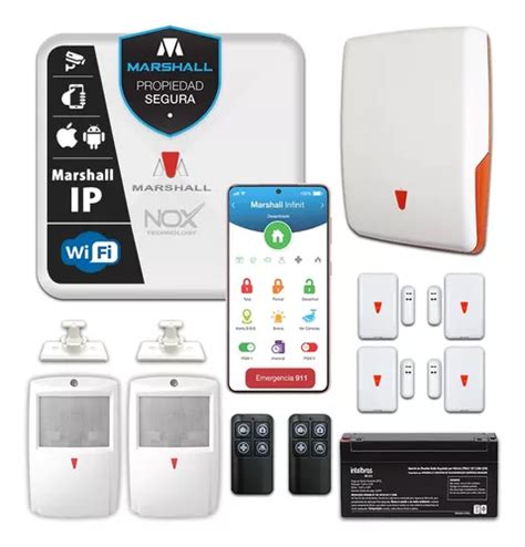 Kit Alarma Wifi Inalámbrica Marshall Ip Casa Sirena Oferta