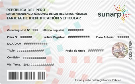 fenómeno Gobernable regional tarjeta de identificacion vehicular