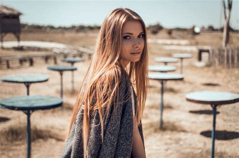 Wallpaper Face Sunlight Women Outdoors Model Depth Of Field Long