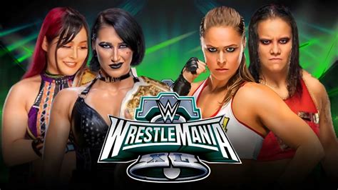 Rhea Ripley Iyo Sky Vs Ronda Rousey Shayna Baszler Full Match WWE