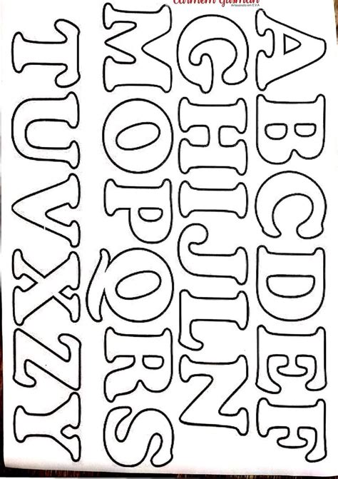 Molde Letra Cartaz Artofit