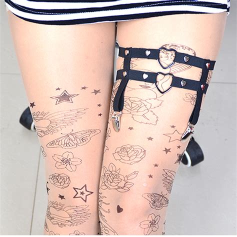 2016 New Leg Garter Women Sexy Stockings Garters Gothic Harajuku Steampunk Corselet In Garters