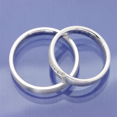 eheringe shop Zeitlose Schönheit Schmale Eheringe aus 585 Weissgold