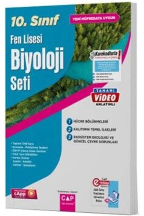 Çap Yayınları Çap 10 Sınıf Fen Lisesi Biyoloji Seti 2023 Fiyatı