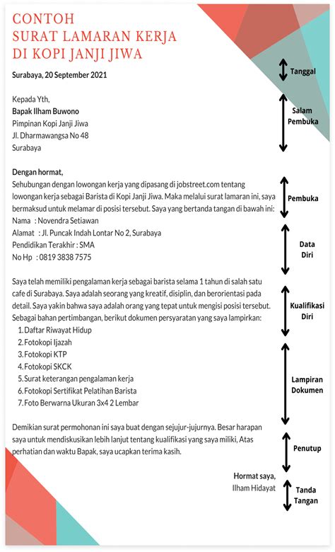 5 Contoh Surat Lamaran Kerja Staff Administrasi Yang Baik Dan Benar