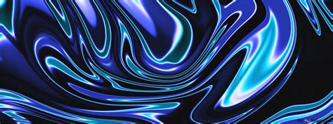 Digital Art Abstract Colorful Liquid Modern Covers Background Blue