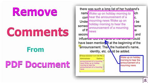 how to remove comments on a pdf using foxit phantompdf youtube