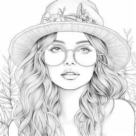Libro Para Colorear De Estilo De Dibujo De Dibujos Animados Realista