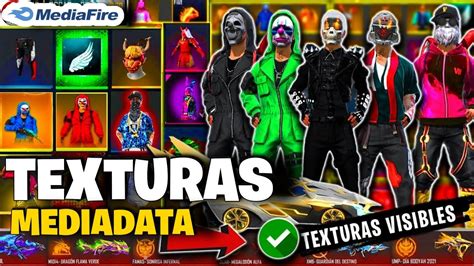 EL MEJOR PACK DE TEXTURAS 100 VISIBLES PARA FREE FIRE Y FREE FIRE MAX