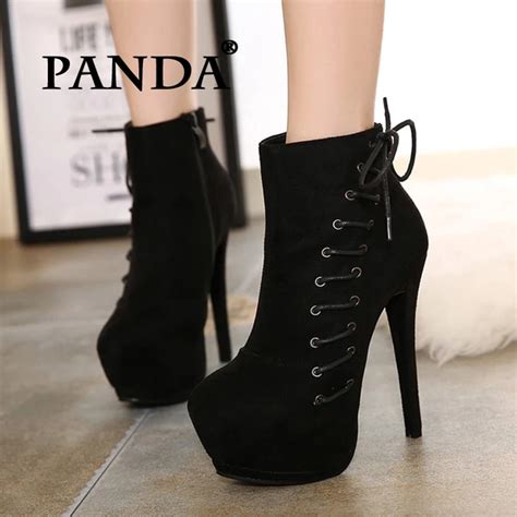 Mujeres botines tacones 2015 otoño invierno Botas zapatos rojos de