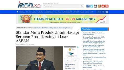 Standar Mutu Produk Untuk Hadapi Serbuan Produk Asing Di Luar ASEAN
