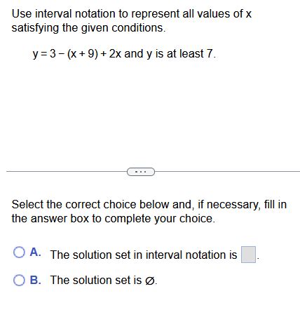 Solved Use Interval Notation To Represent All Values Of X Chegg