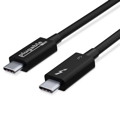 Plugable Thunderbolt Cable Gbps Supports W V A Charging