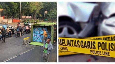 Kecelakaan Hari Ini Di Jalan Mayjen Sutoyo Cawang Truk Boks Bermuatan