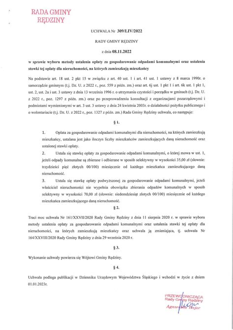 Jest oficjalna uchwała w sprawie podwyżki za śmieci Nowe stawki już od
