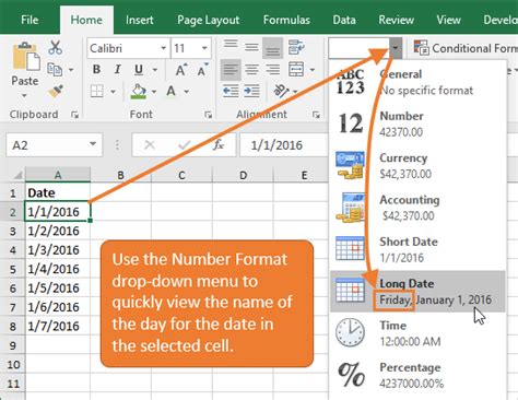 3 Ways To Get The Day Name For A Date Excel Campus